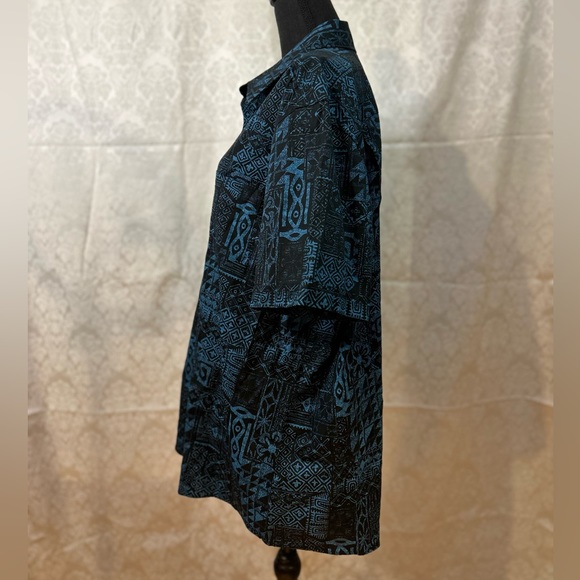 Haggar | Shirts | Haggar Clothing Mens Black And Blue Island Breeze ...